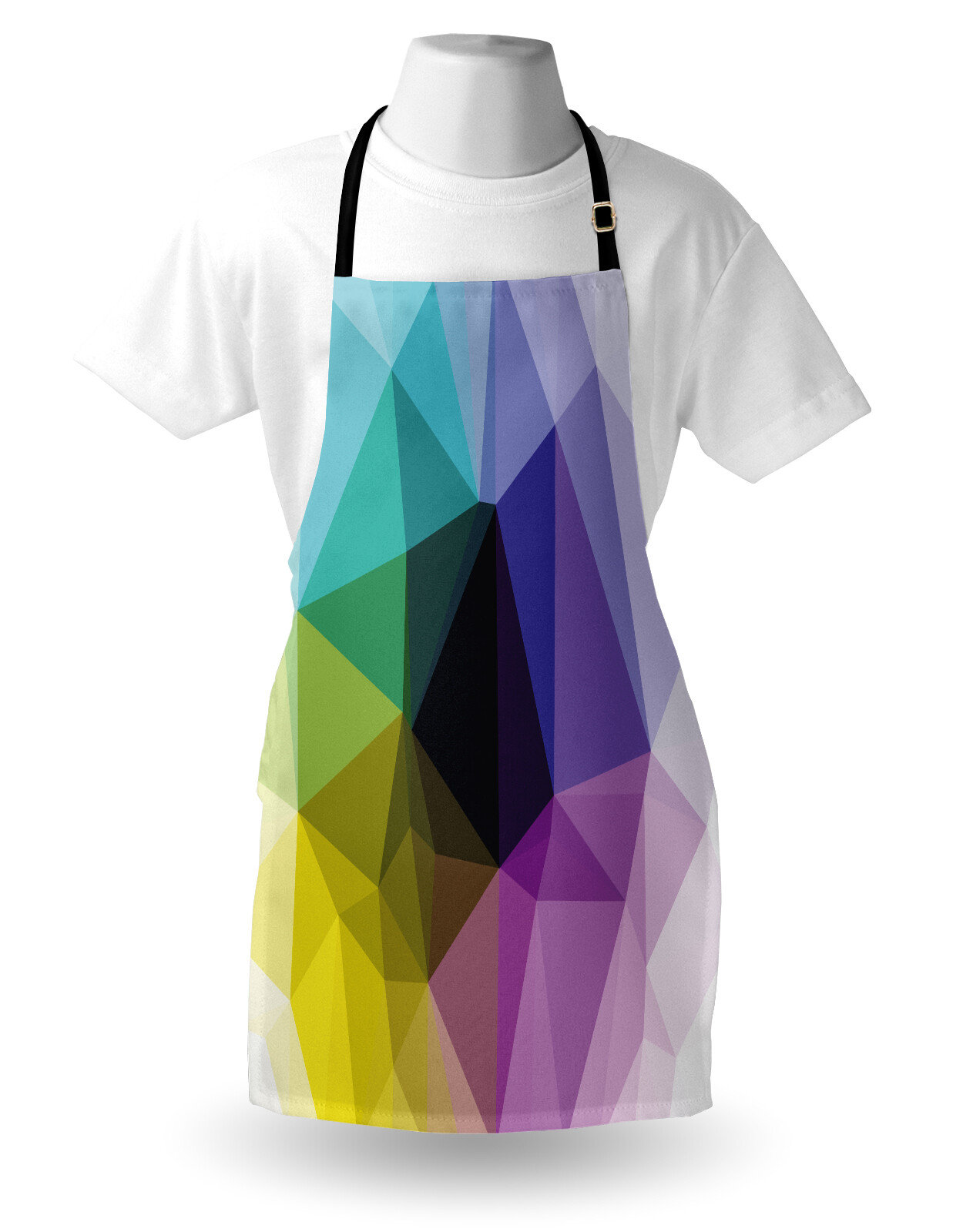 East Urban Home Digital Apron Unisex, Triangles Color Shades, Adult ...