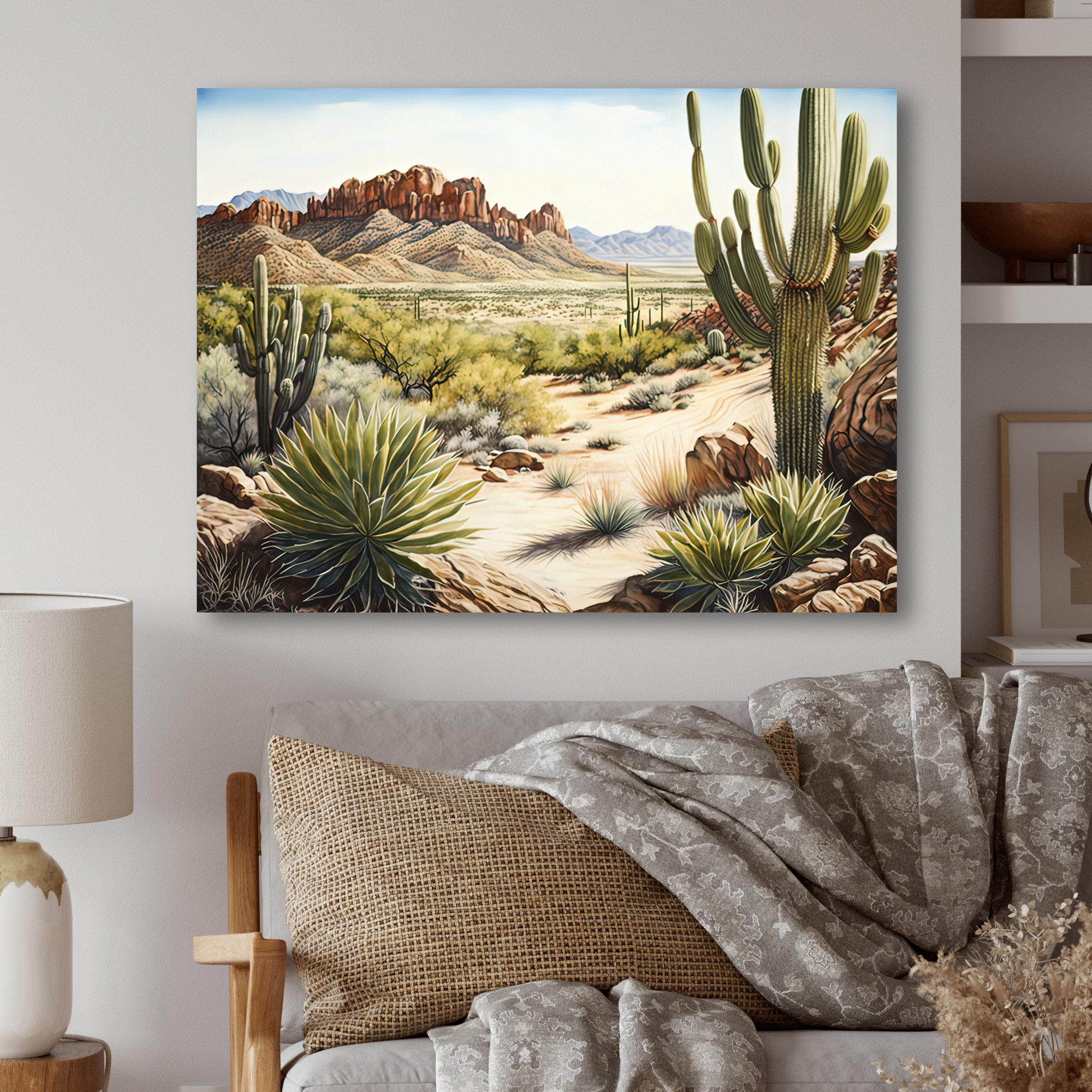 Union Rustic Arizona Desert V - art mural occidental - Wayfair Canada