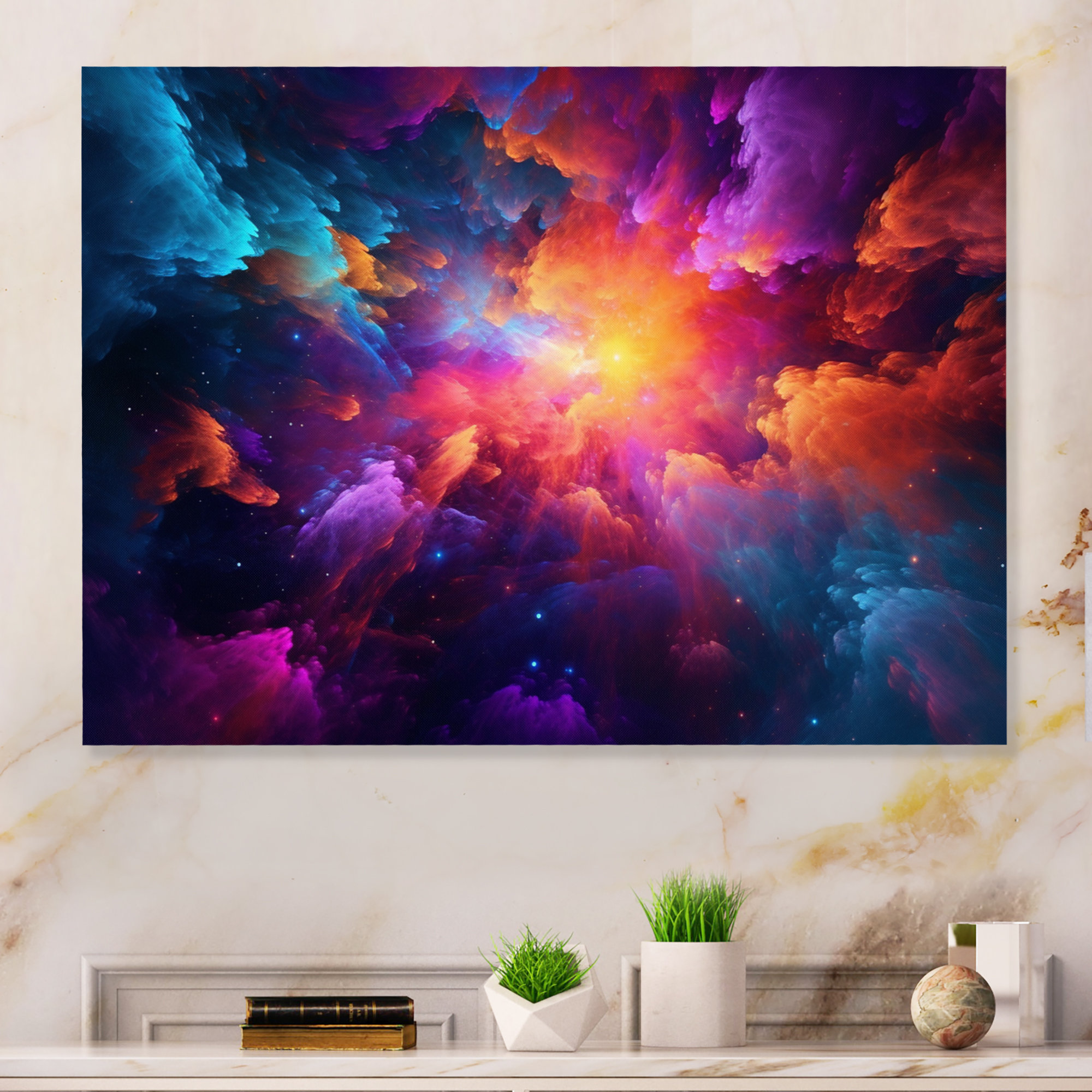 Ivy Bronx Revolution Space IV - Space Metal Wall Decor | Wayfair