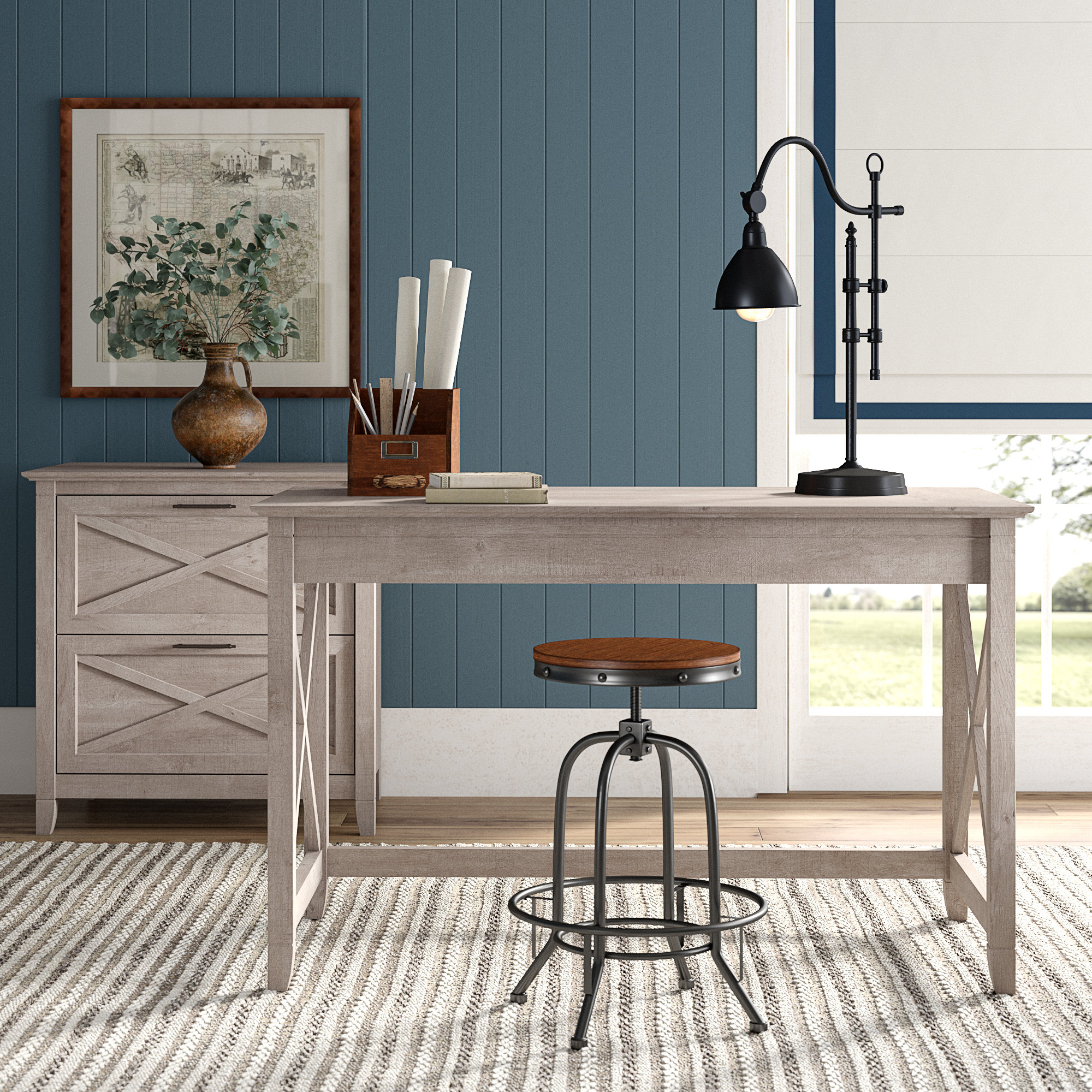Inbox Zero Ozro Desk & Reviews | Wayfair