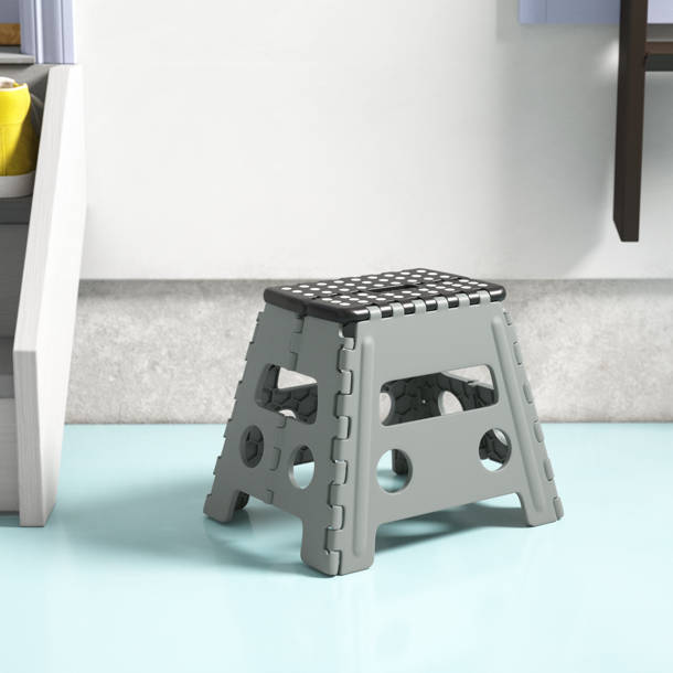 Simplify 1 - Step Plastic Lightweight Folding Step Stool & Reviews ...