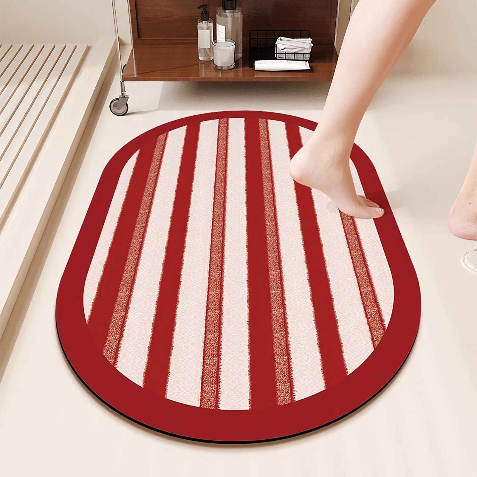 Hokku Designs Decontamination Diatomaceous Earth Absorbent Bathroom Mat ...