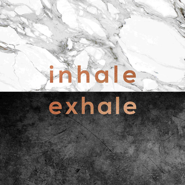 Trinx Inhale Exhale Quote Print | Wayfair