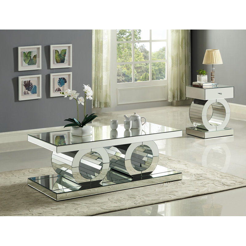 Everly Quinn Matthieu 2 Piece Coffee Table Set & Reviews | Wayfair