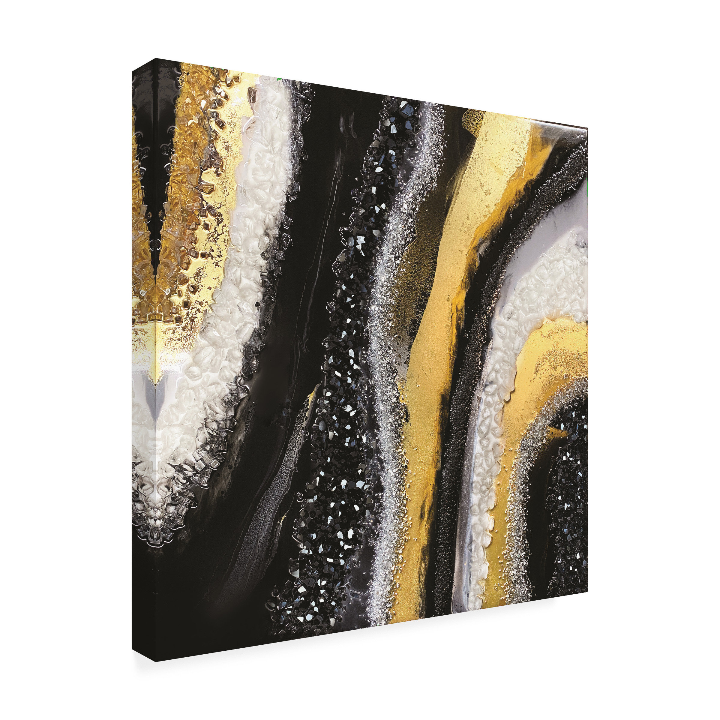 Mercer41 Black Agate On Canvas | Wayfair