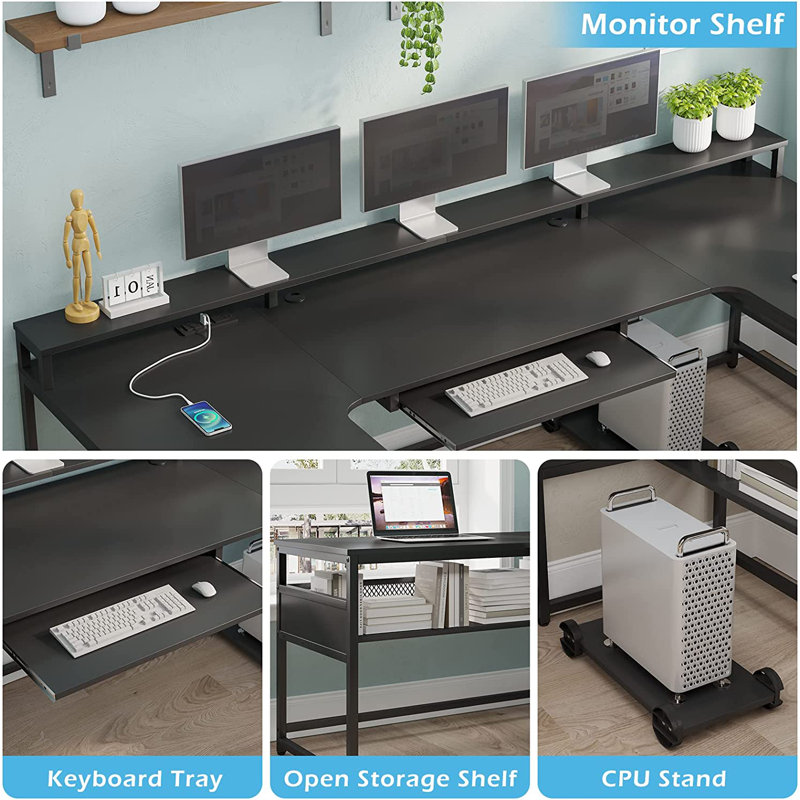 Trent Austin Design® Keon 77'' Desk & Reviews | Wayfair