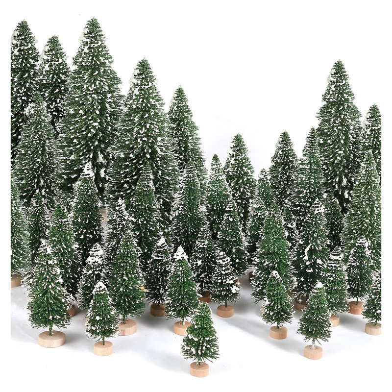 AMIZOY 30Pcs Christmas Decorations Mini Christmas Trees, Artificial ...
