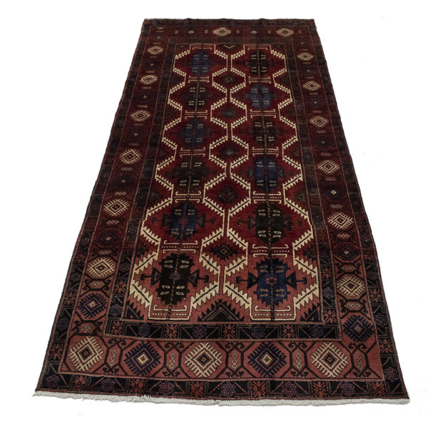 ADMINRUGS Patriece One-of-a-Kind 5'2" X 12'2" Area Rug in Red | Perigold