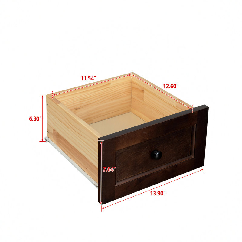 Wildon Home® Solid Wood Accent Chest,Spray-painted Drawer Dresser ...