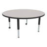 Sprogs Adjustable Height Circular Preschool Classroom Activity Table ...