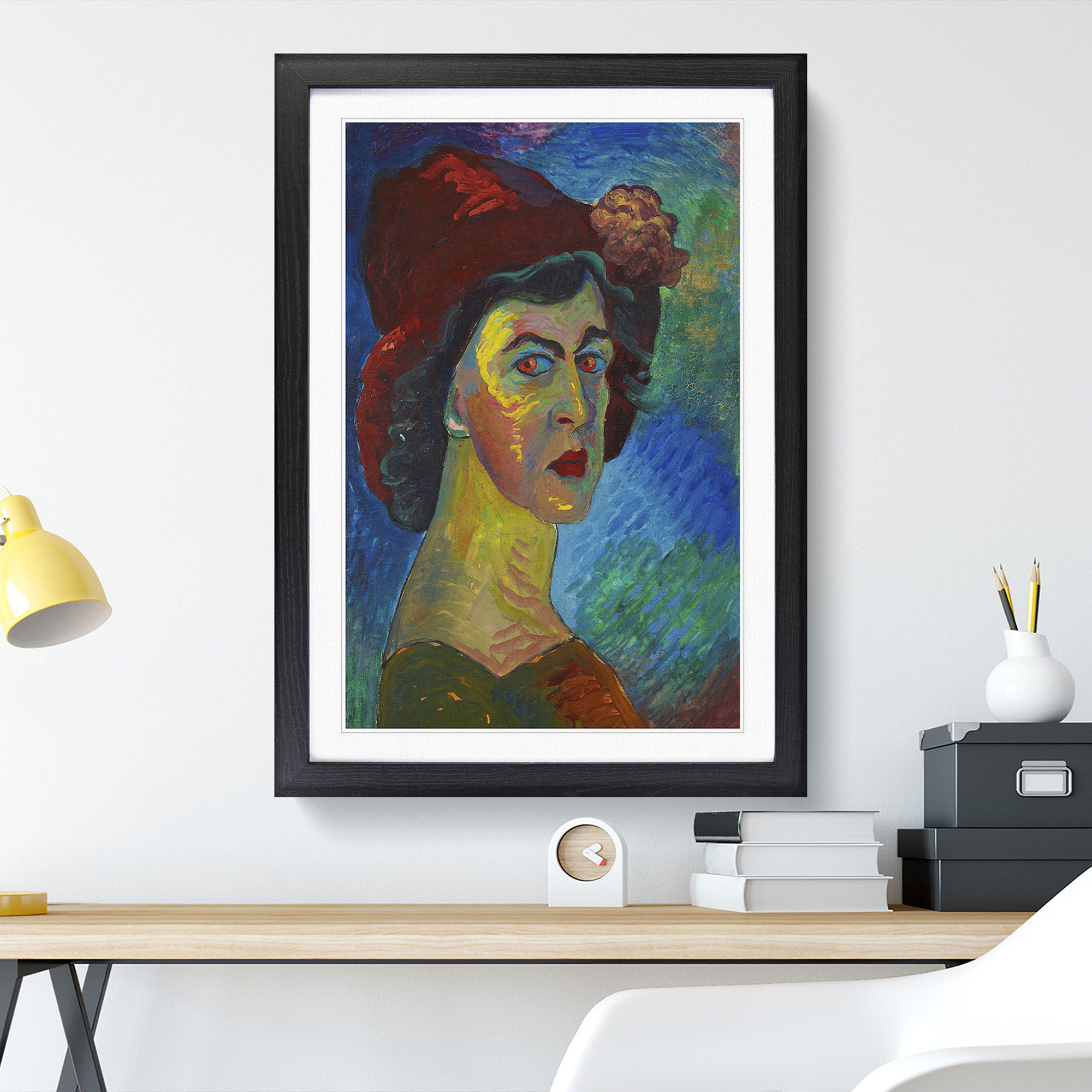 East Urban Home Self-Portrait by Marianne Von Werefkin - Picture Frame ...