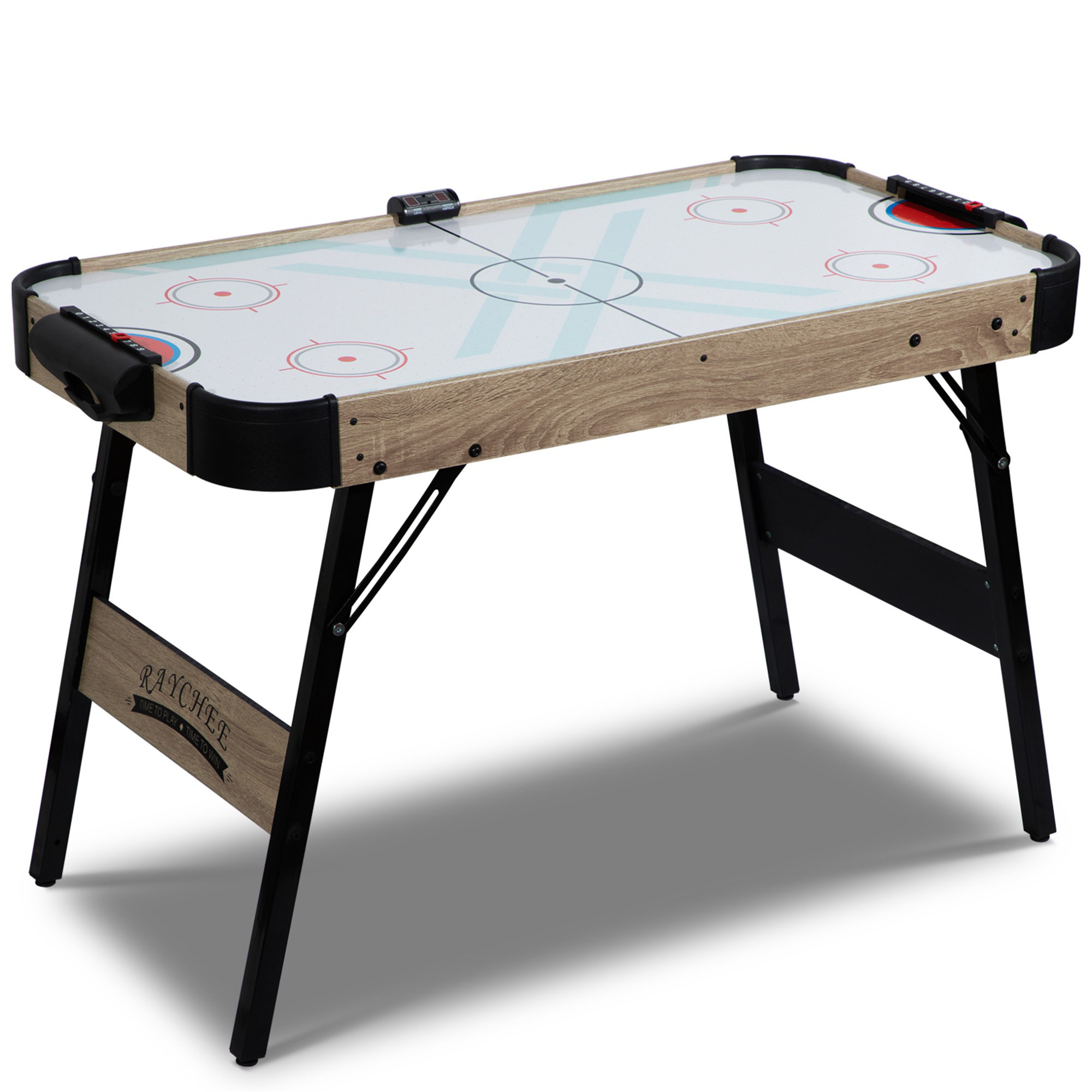 RayChee 48'' 2 -Player Wood Air Hockey Table with Digital Scoreboard ...