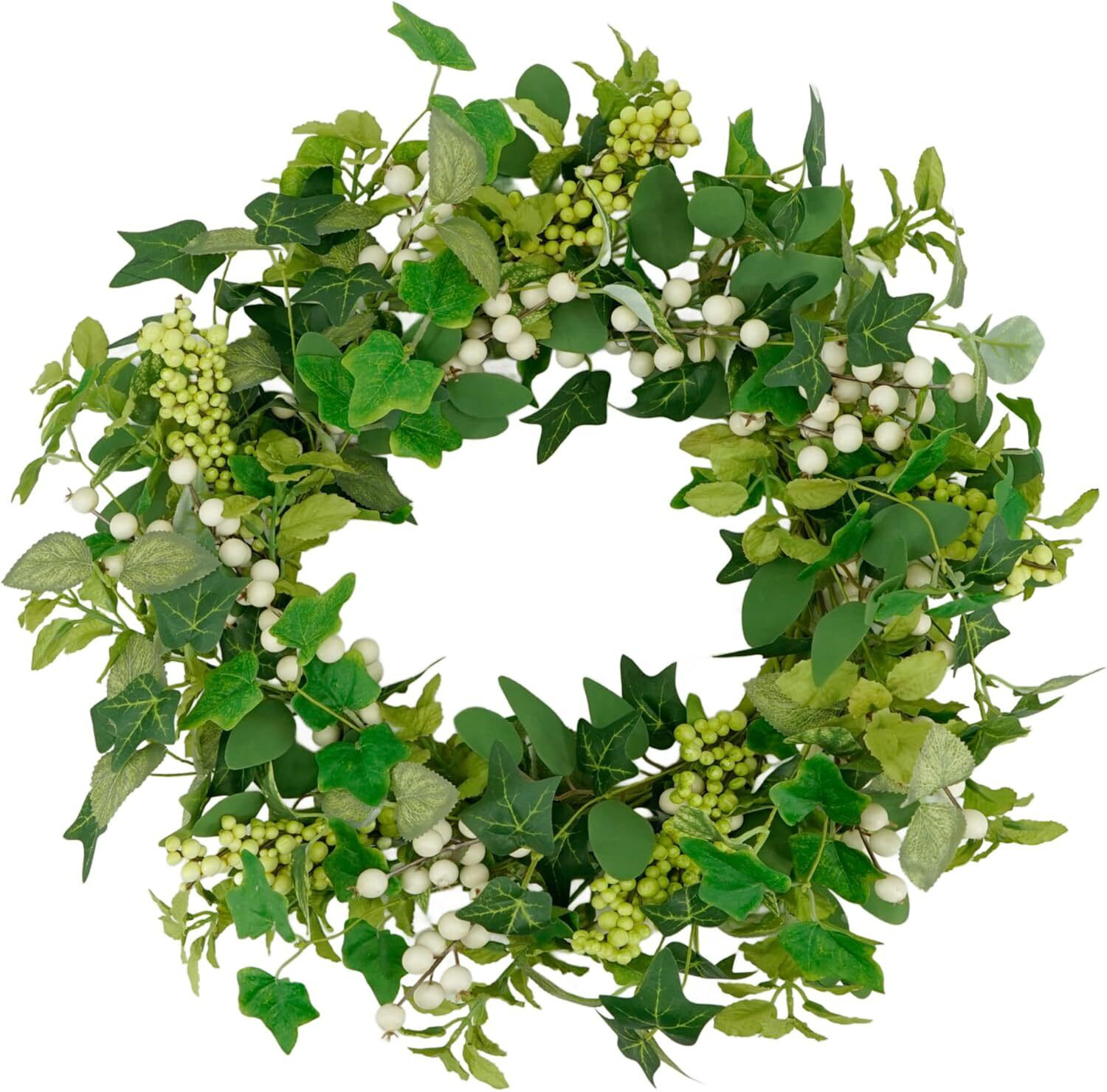 One Allium Way® 18" Spring Wreaths for Front Door Summer Wreath with ...