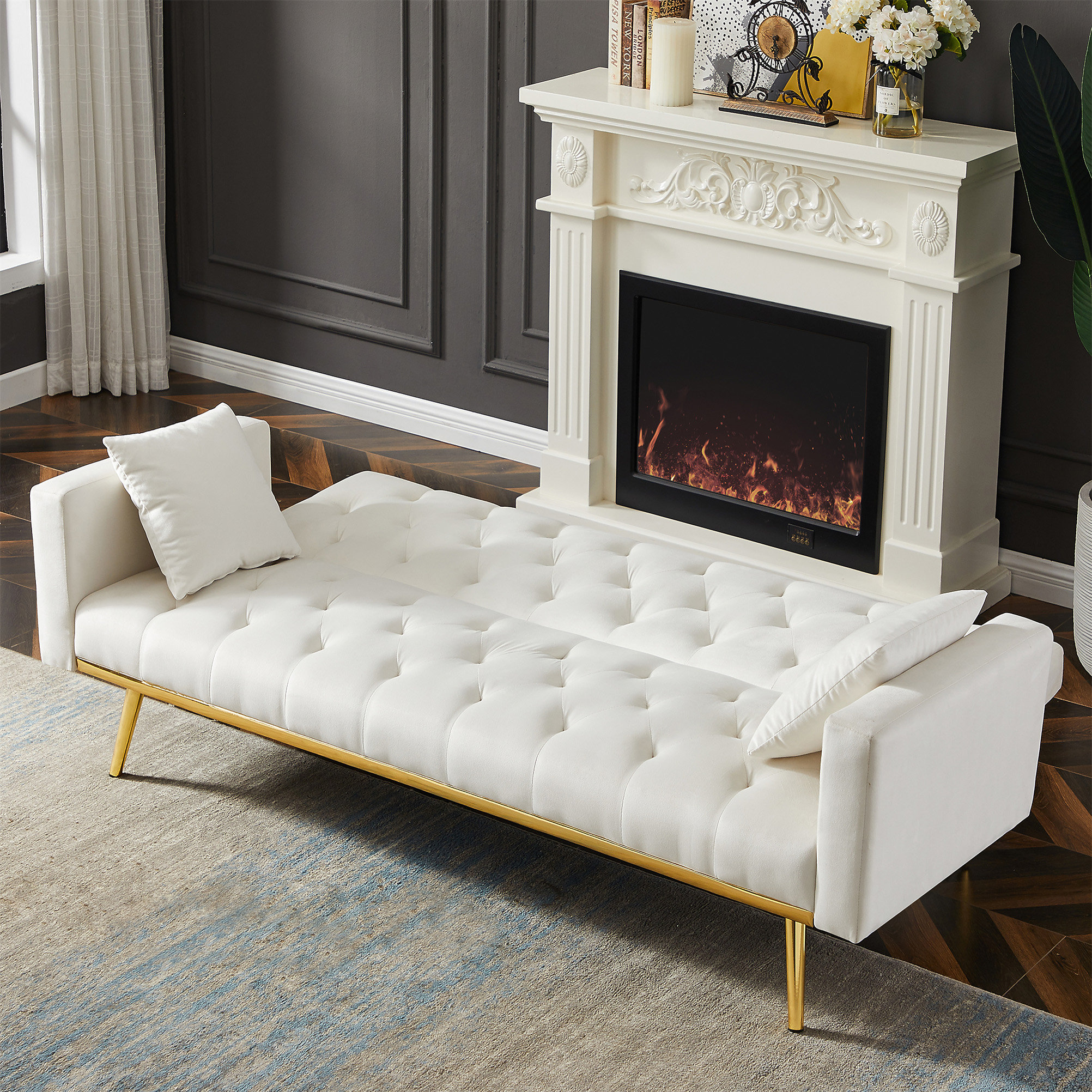 Mercer41 Convertible Folding Futon Sofa Bed | Wayfair