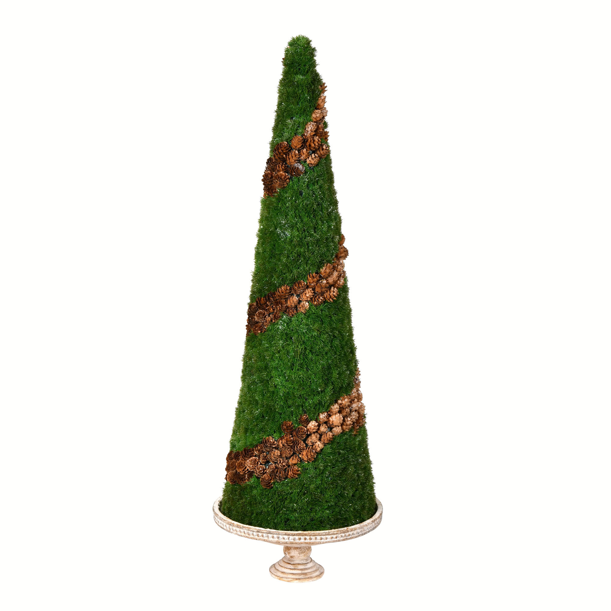 Canora Grey Artificial Cone Shape Cedar Tree Pinecone Accents | Wayfair