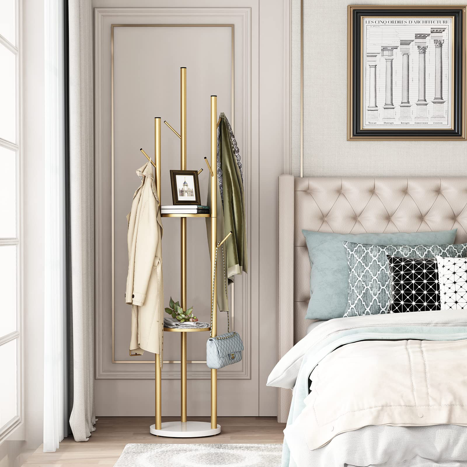 Everly Quinn Halstad Metal 9 - Hook Coat Rack | Wayfair