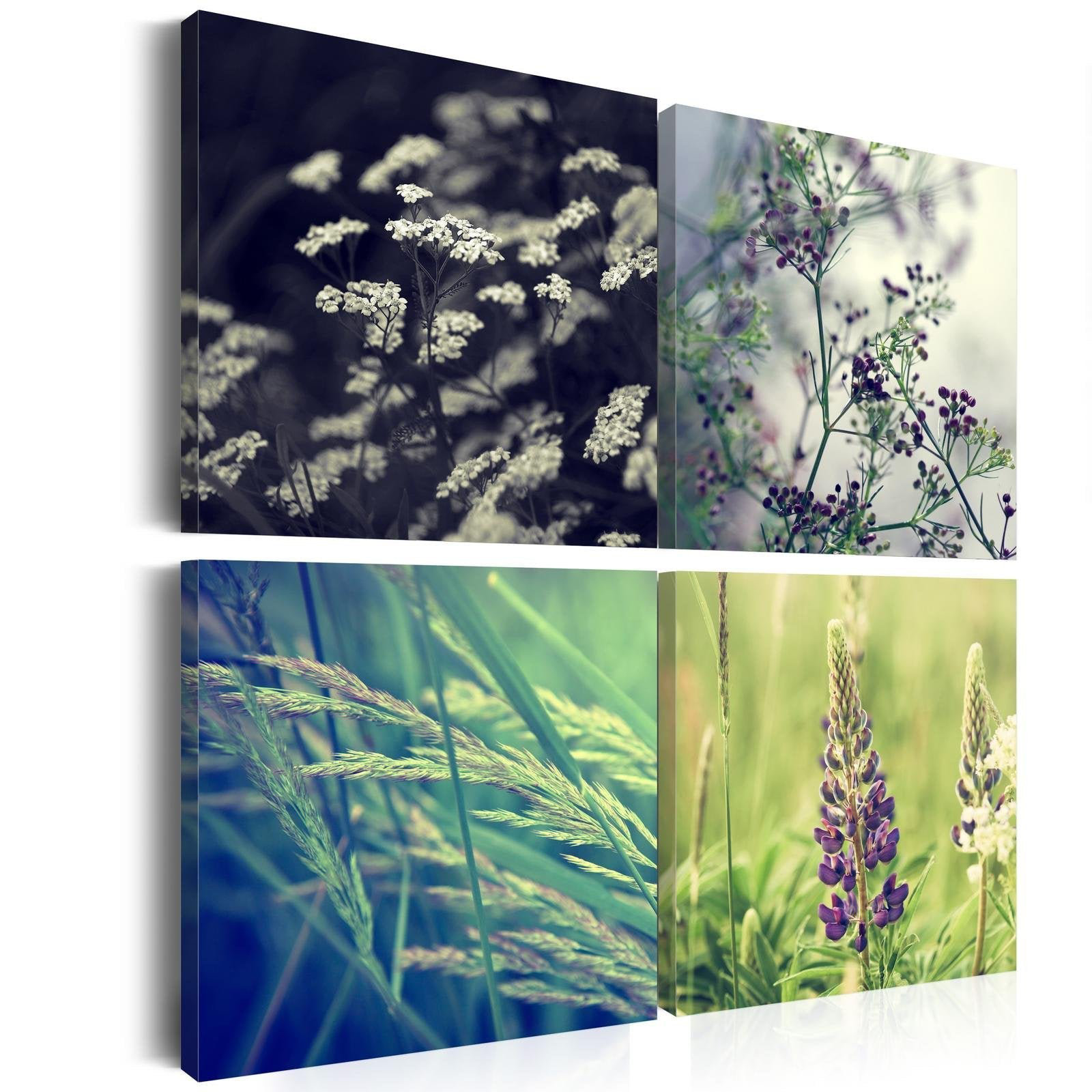 Latitude Run® Floral Botanical Style - 4 Piece Wrapped Canvas Print Set ...