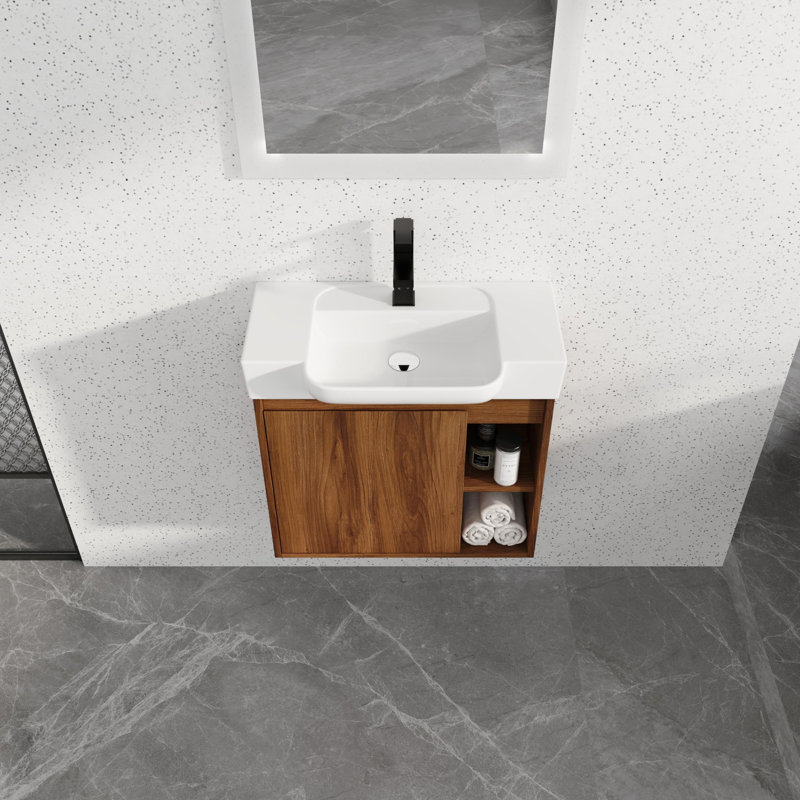 Ebern Designs 24" Floating Bathroom Vanity | Wayfair