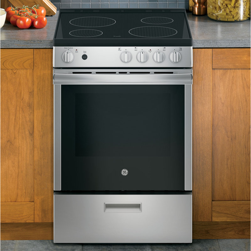 GE Appliances 24" 2.9 Cubic Feet Electric Freestanding Range & Reviews ...
