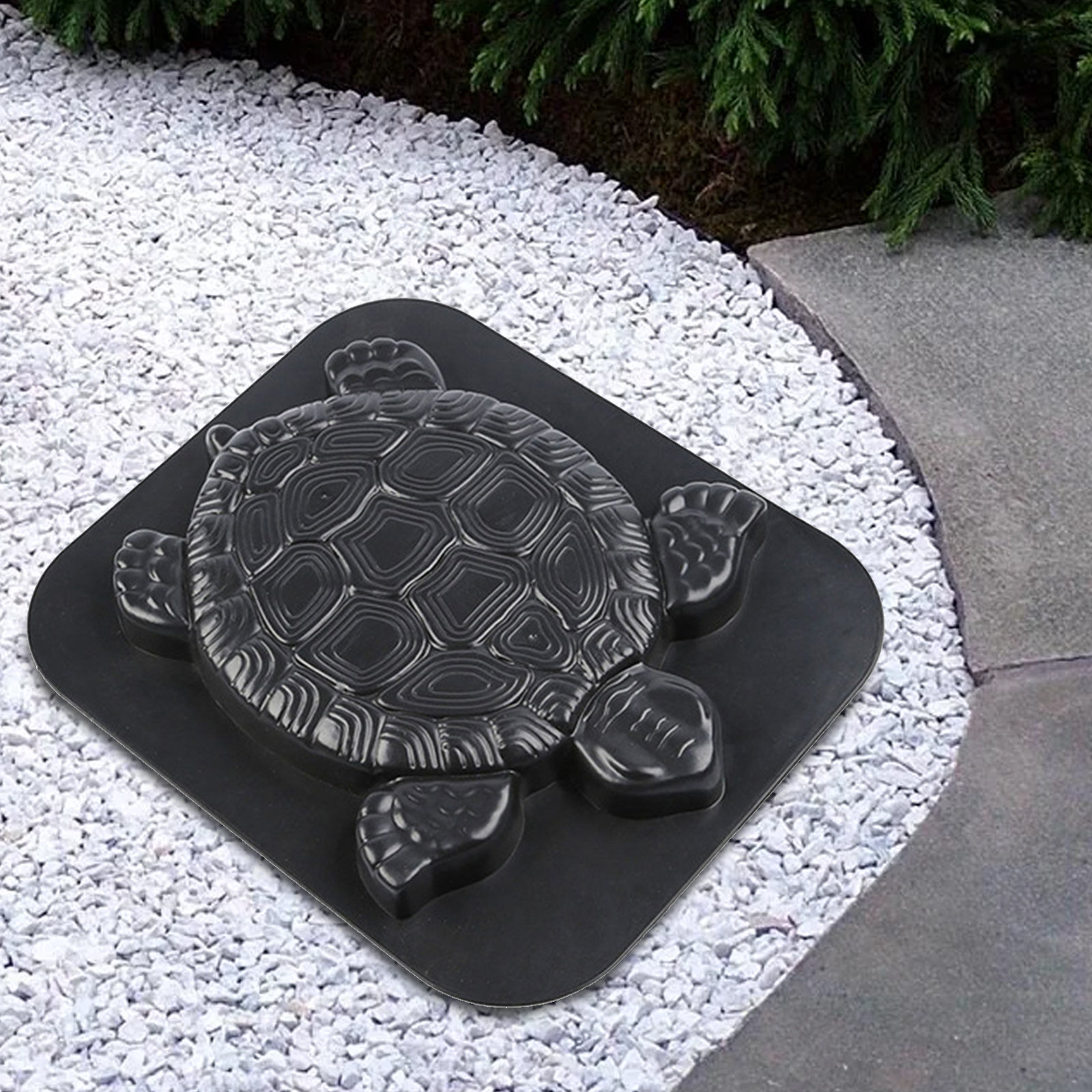 Arlmont & Co. Grebasch Turtle Mold Stepping Wall Stone Brick Concrete ...