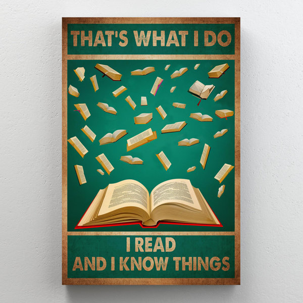 Trinx Books I Read And I Know Things - 1 Piece Rectangle " Books I Read ...