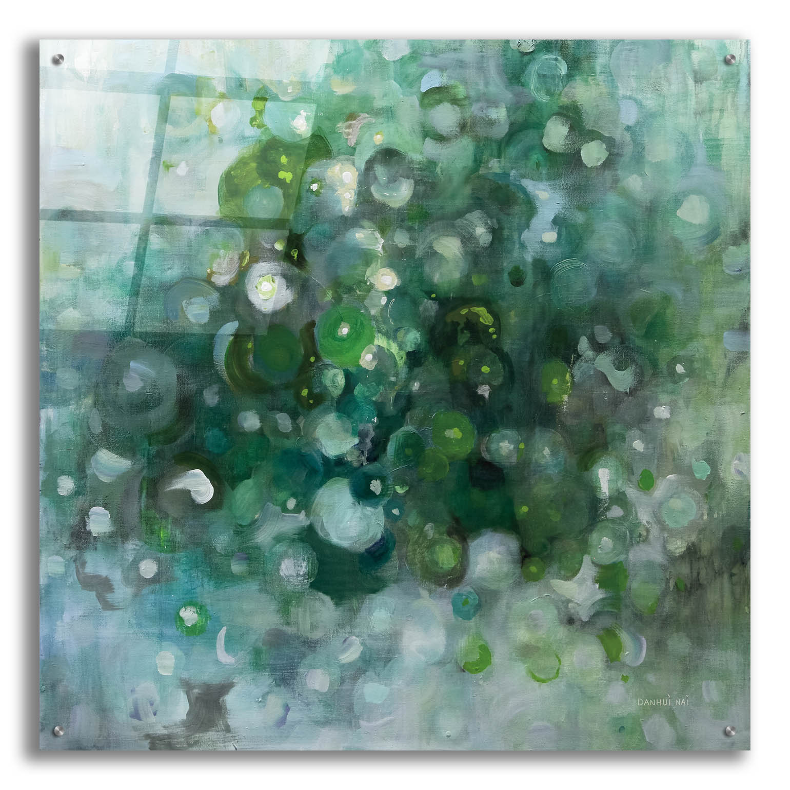 Orren Ellis 'Emerald Constellation' by Danhui Nai Acrylic Glass Wall ...