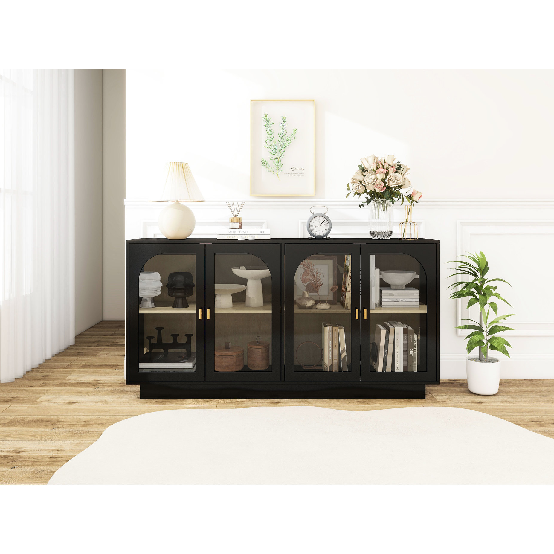 Latitude Run® Process Storage Cabinet With Scratch Resistance For Home ...