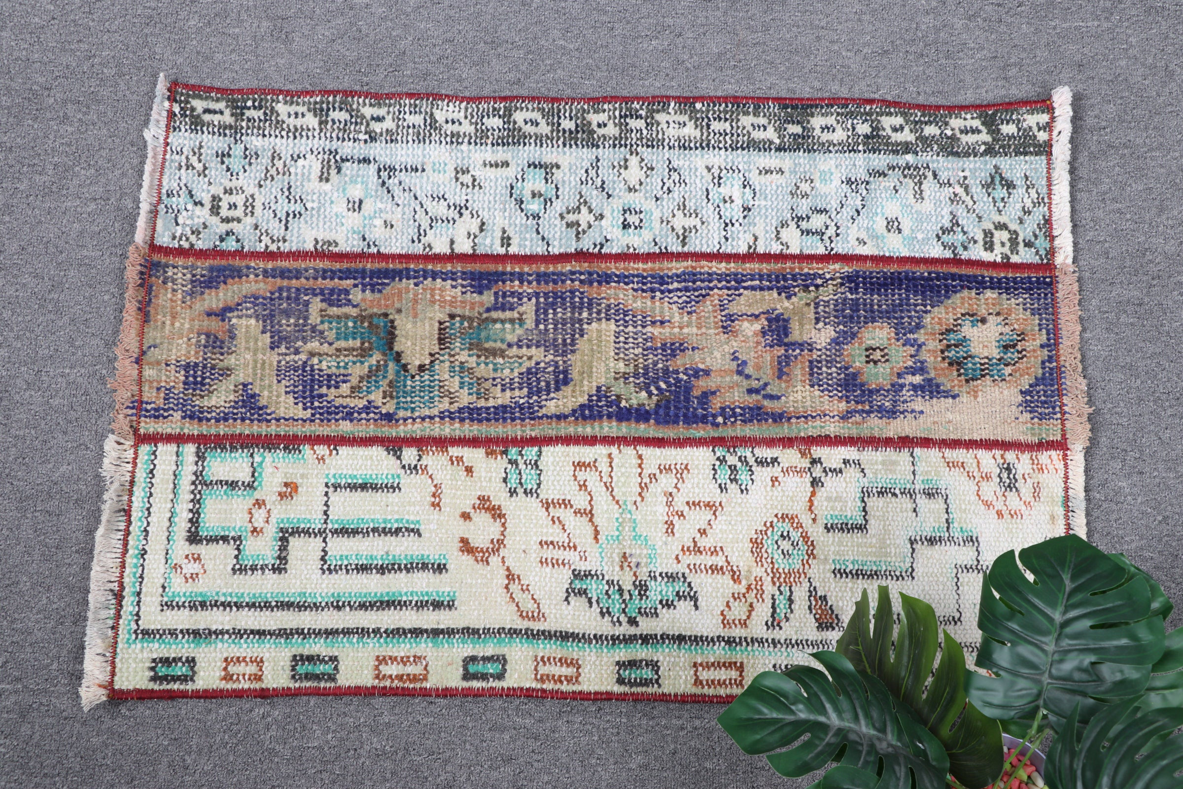 Bungalow Rose Stunning Blue Turkish Rug Perfect for Entryway and an ...