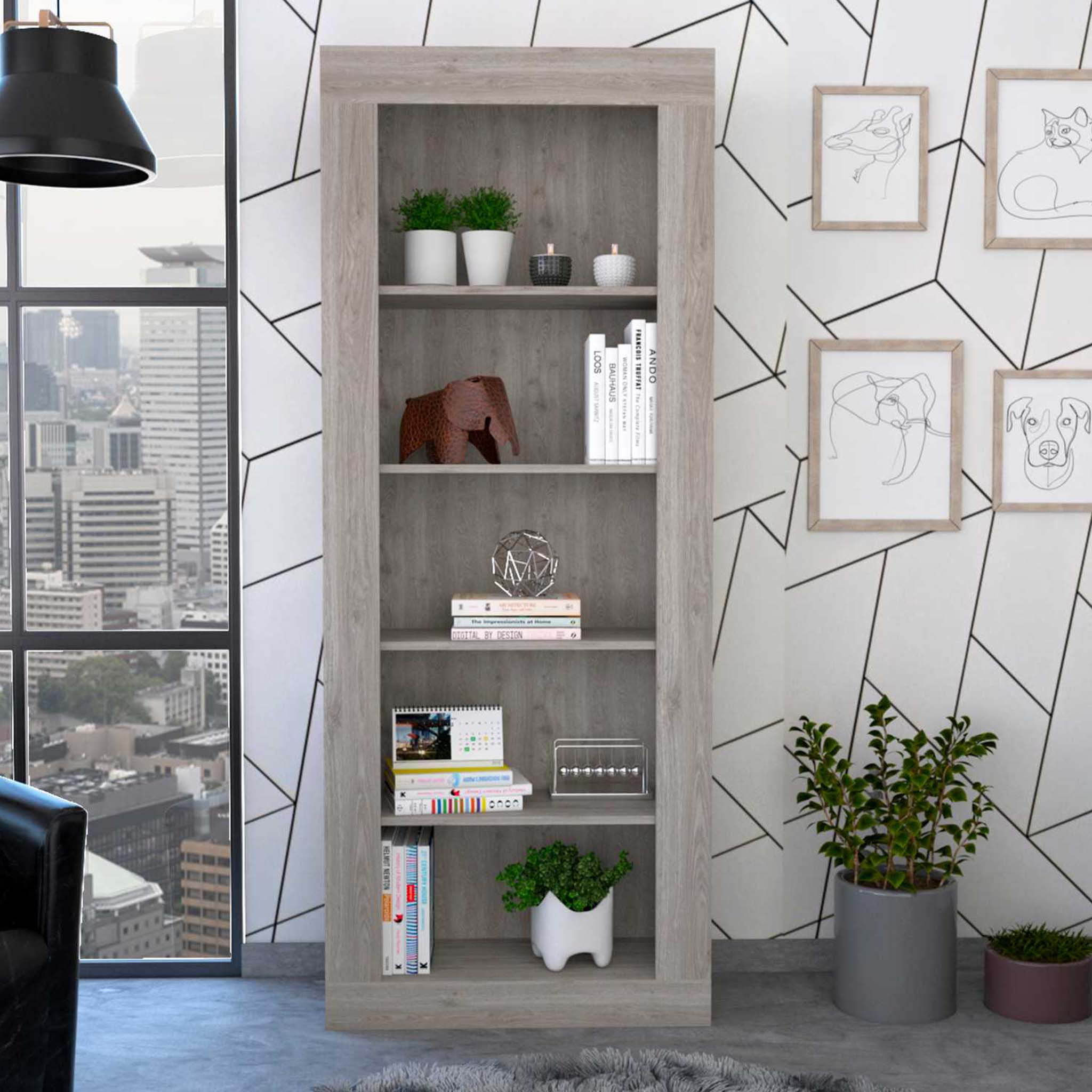 Latitude Run® Melbourne 28" Wide Bookcase & Reviews | Wayfair