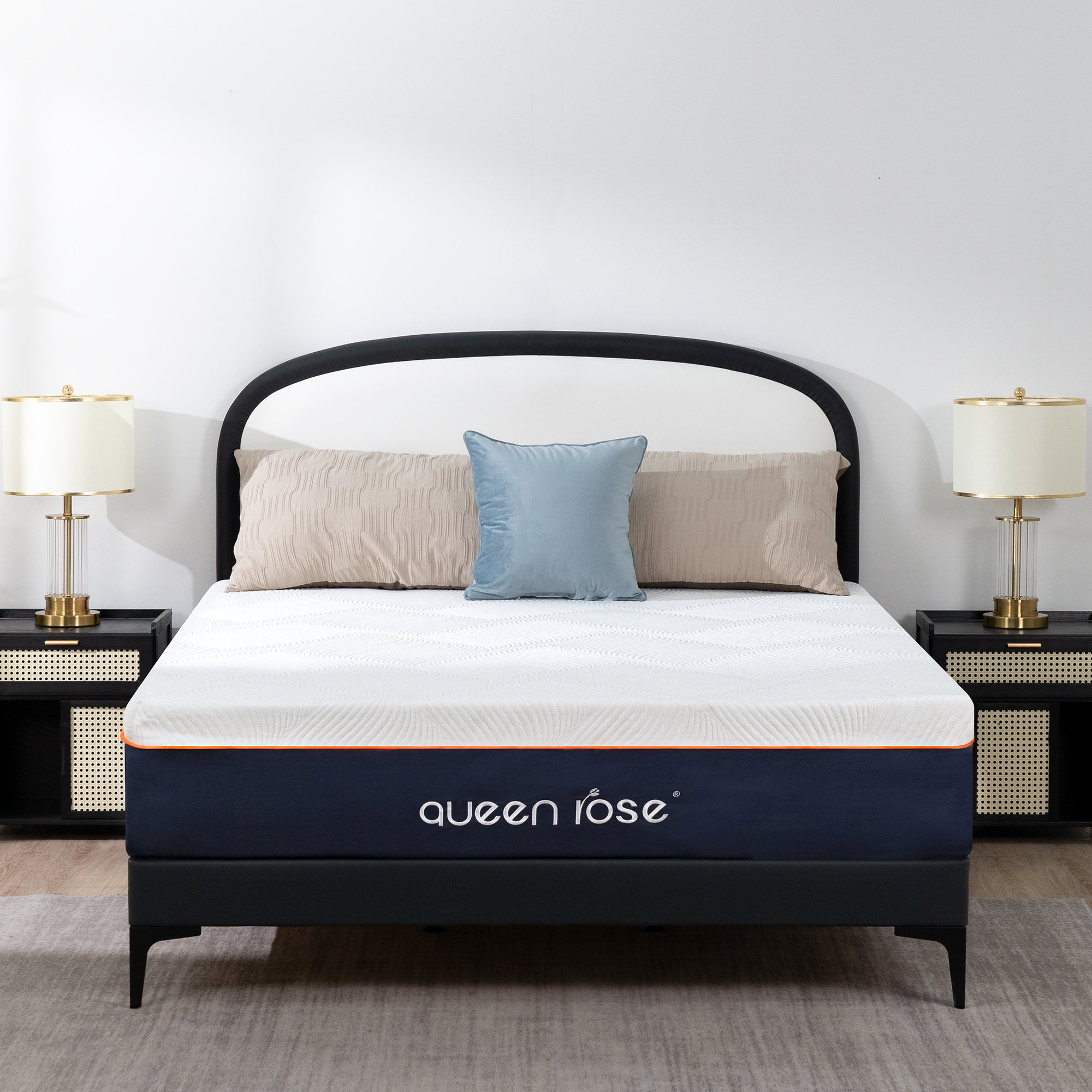Alwyn Home Queen Rose 12'' Medium Firm Memory Foam Mattress in a Box ...