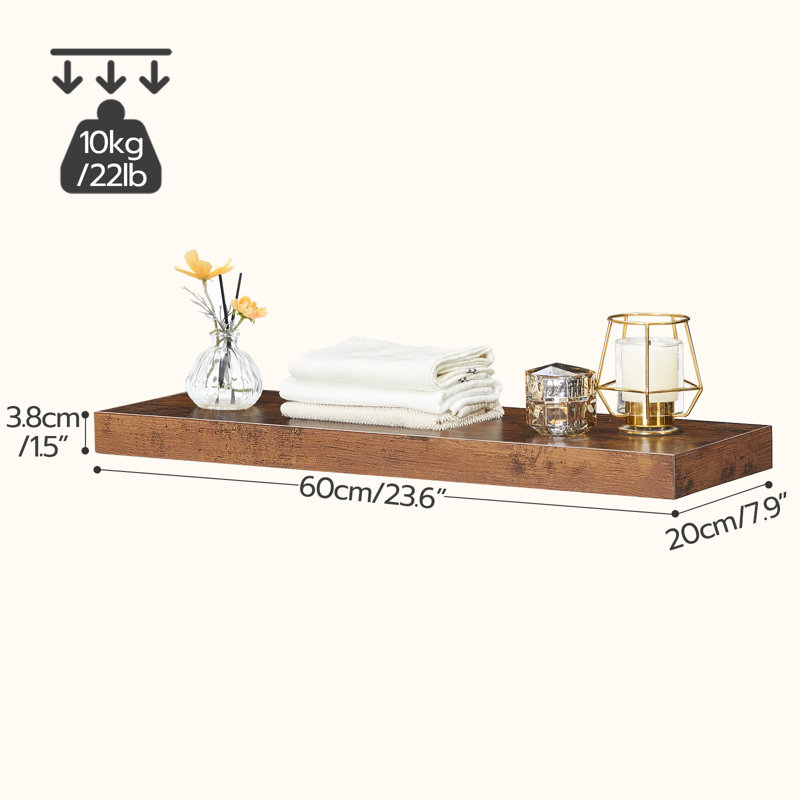 Union Rustic Kayleah 2 Piece Floating Shelf & Reviews | Wayfair