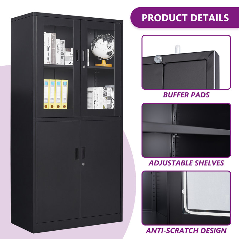 Latitude Run® 31.5'' Wide 2 - Shelf Storage Cabinet & Reviews | Wayfair