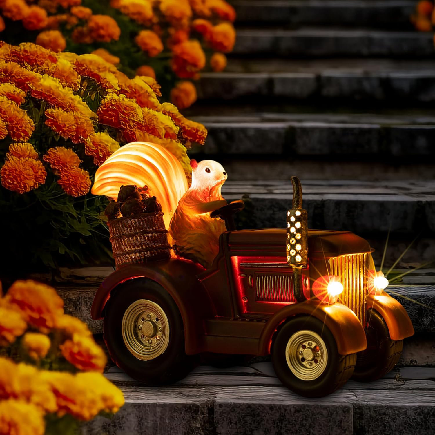 Arlmont & Co. Solar Lighted Squirrel Statue - Wayfair Canada