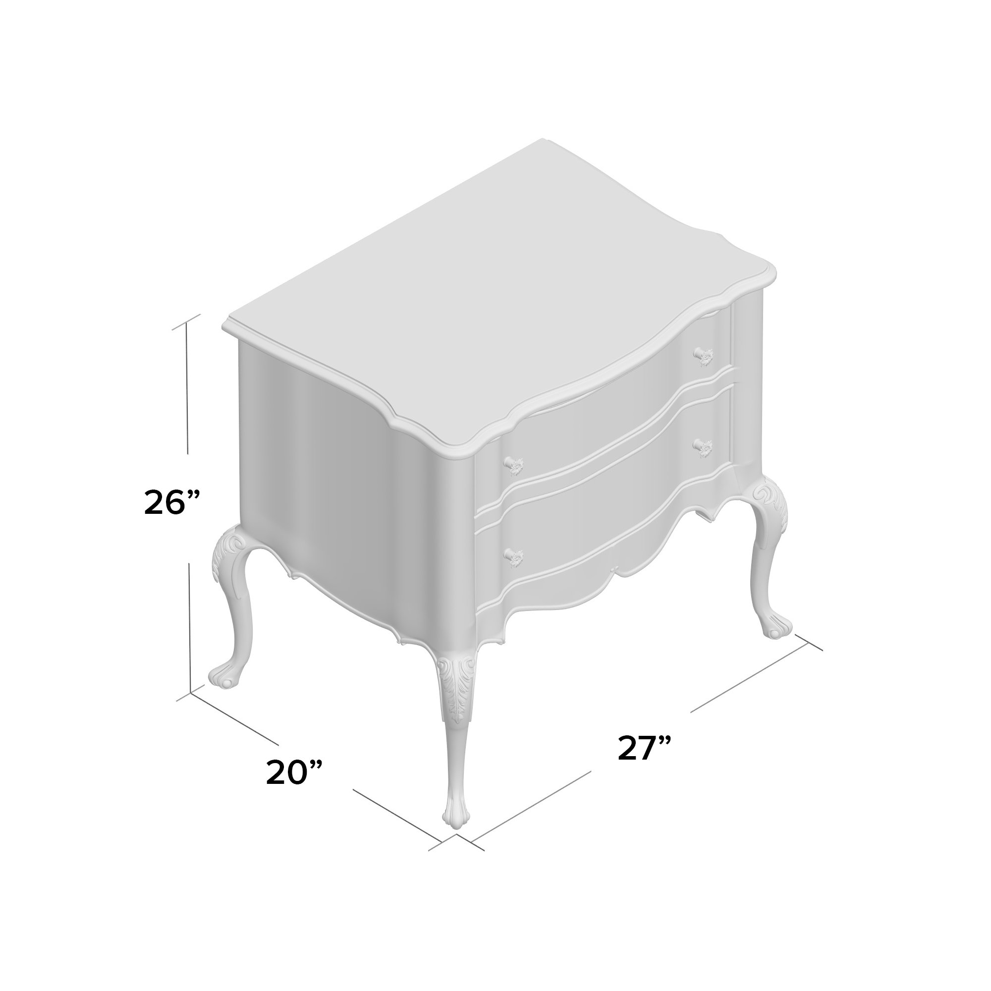 Theodore Alexander Stephen Church 2 - Drawer Nightstand in Brown | Wayfair