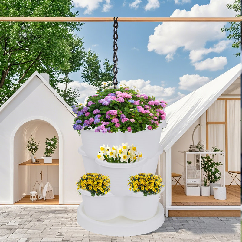 Arlmont & Co. Soban 2 Pcs Strawberry Vertical Planter, 5 Tiered ...