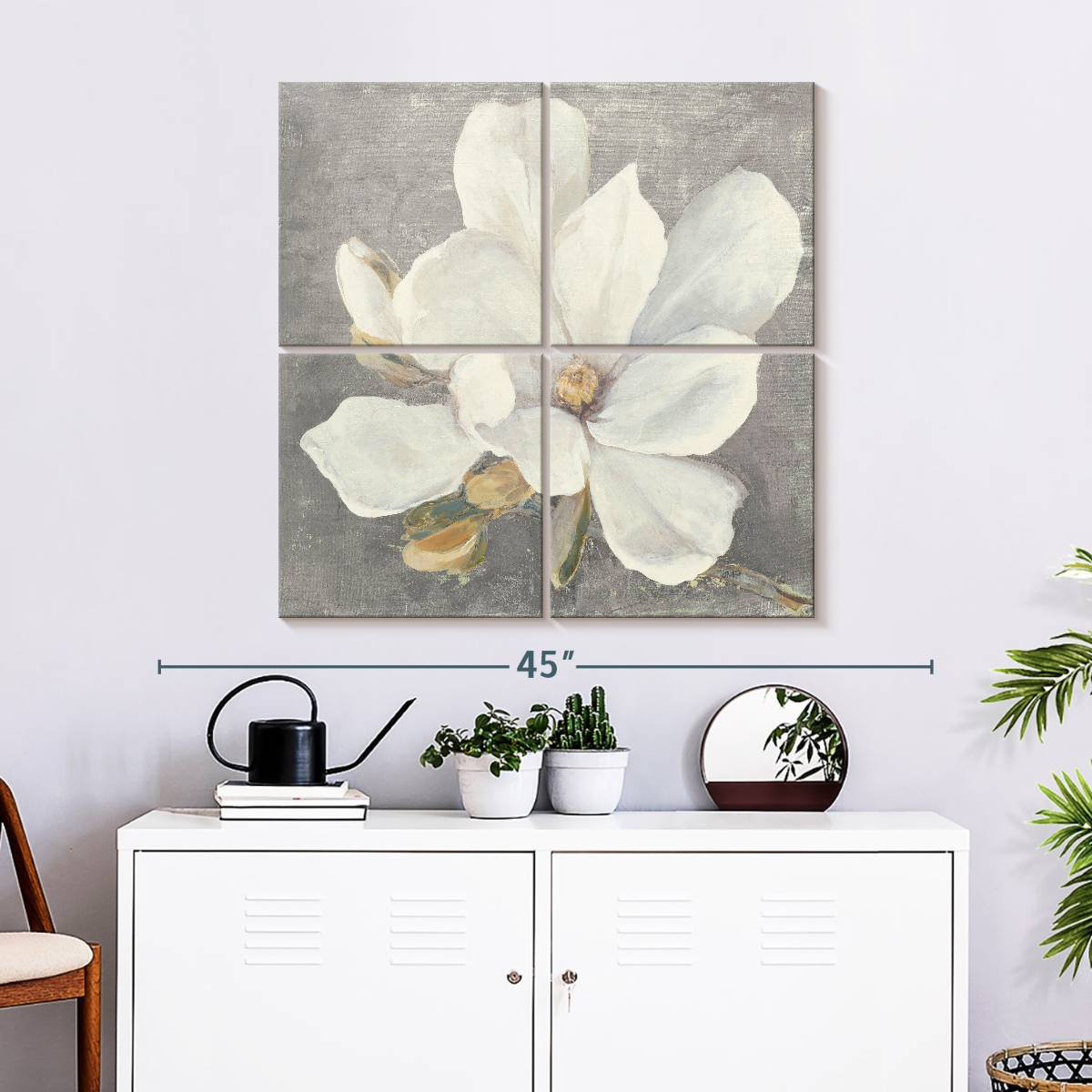Lark Manor™ Harnek Serene Magnolia Light Gray | Wayfair