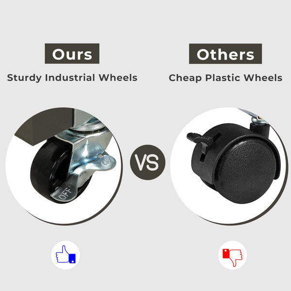 Ebern Designs Folding Dining Table with 2 Storage Racks, Drop Leaf ...