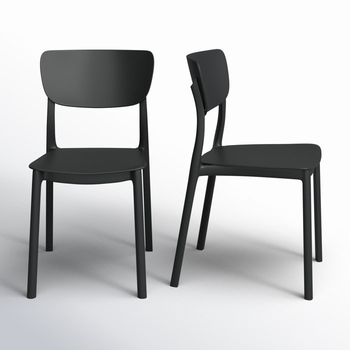 AllModern Farrah Outdoor Stacking Dining Side Chair & Reviews | Wayfair