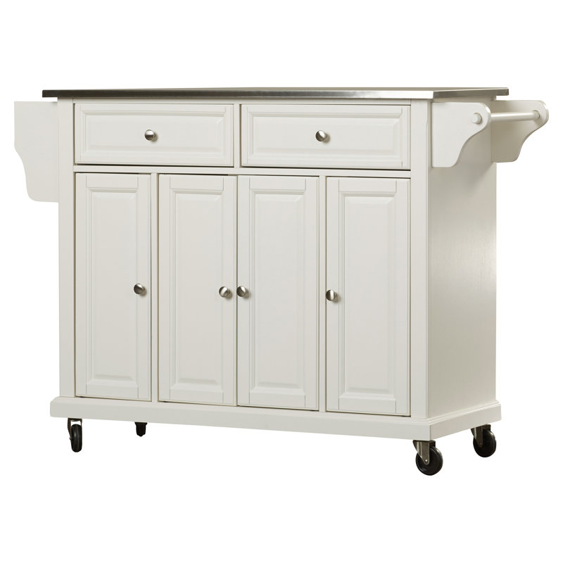 Three Posts™ Haslingden Metal Kitchen Island & Reviews | Wayfair