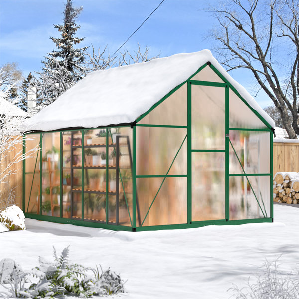Polar Aurora 8 ft. W x 10 ft. D Greenhouse for Outdoors,with Quick ...