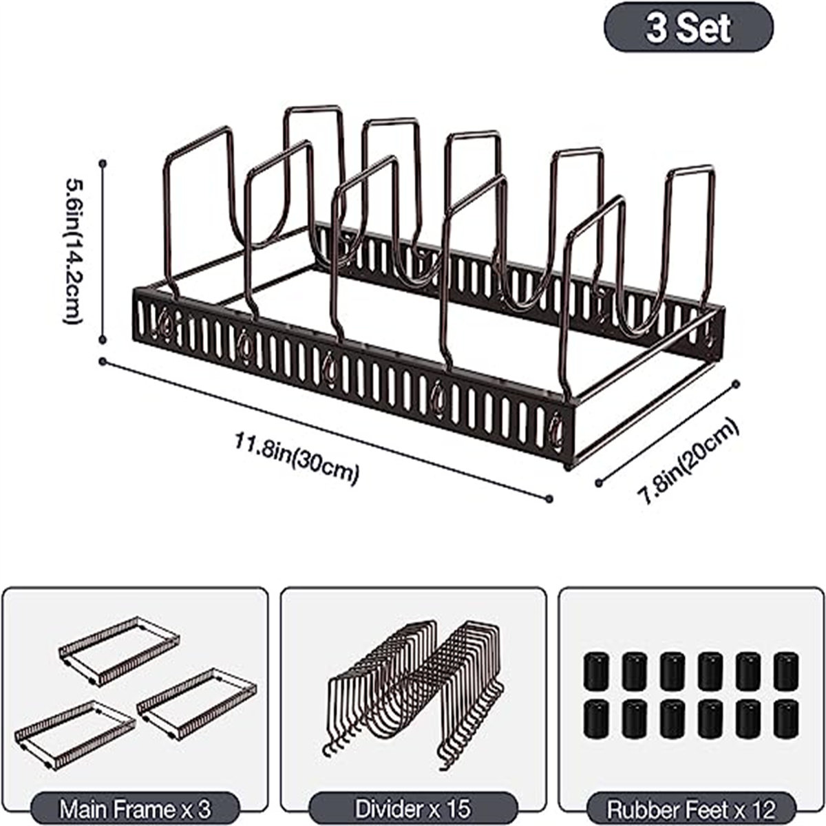 Prep & Savour Darfasha Cabinet Pot Rack | Wayfair