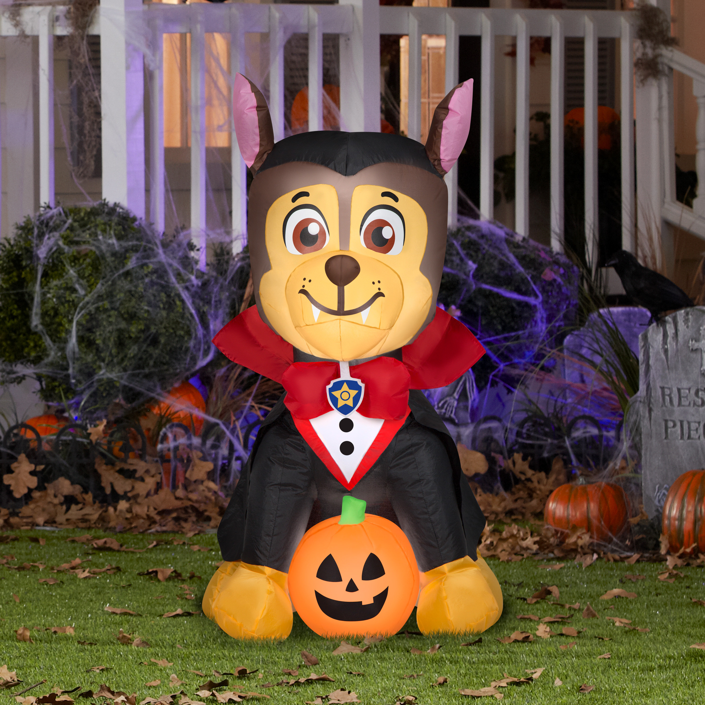 National Tree Company 38" Halloween Inflatable Chase from Paw Patrol ...