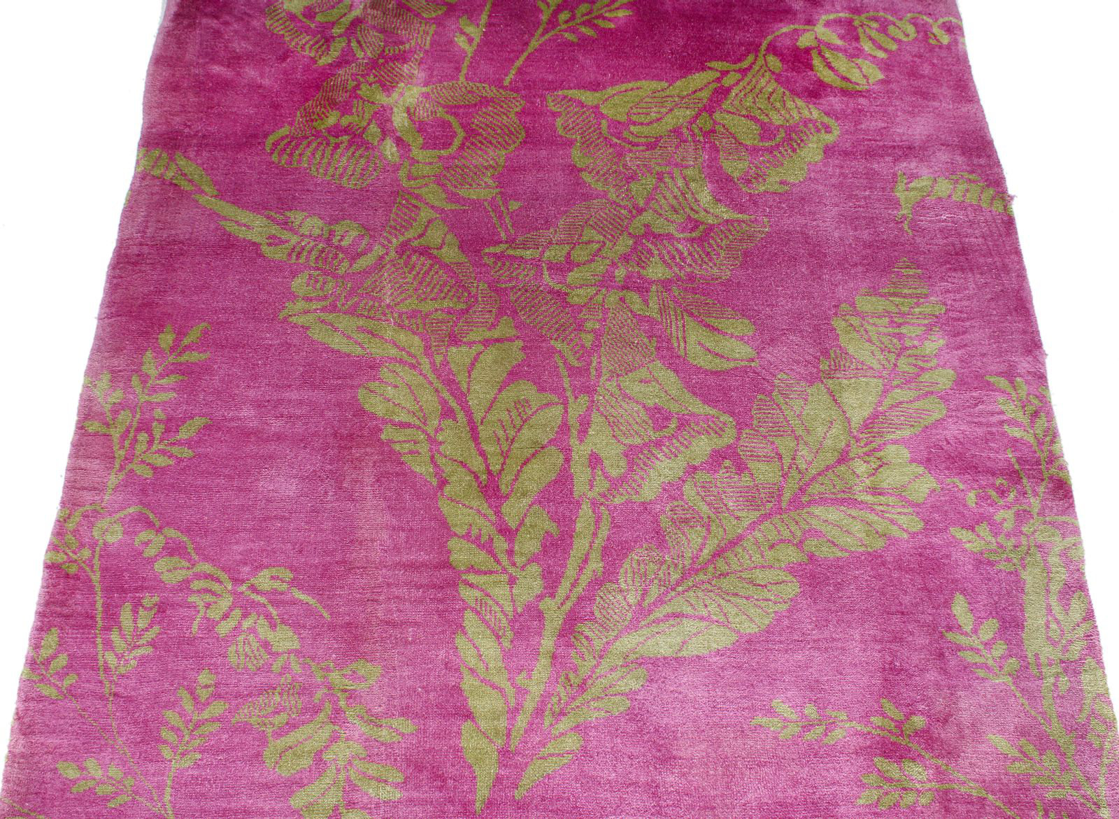Home and Rugs 3x4 Pink and Green Modern Contemporary Rug | Wayfair