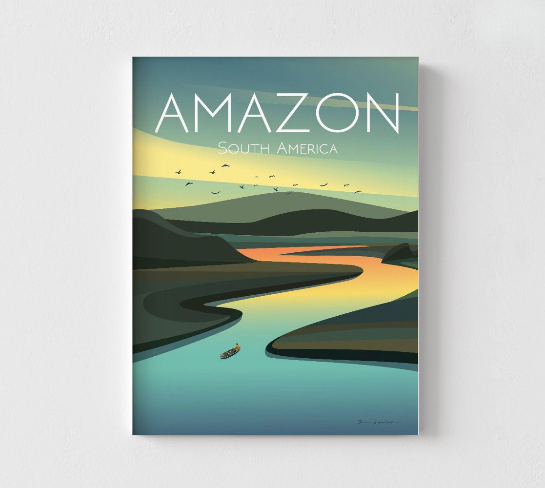 WeFrameArt Amazon By Omar Escalante, South American Art, Jungle Travel ...