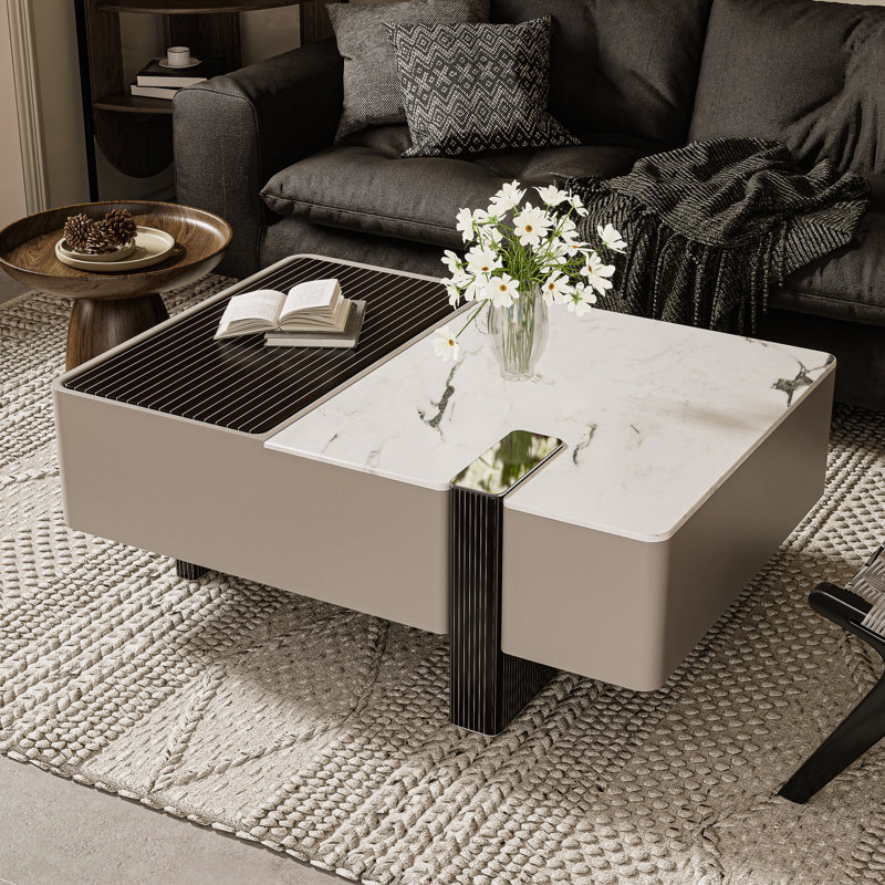 Hokku Designs Rokiya Lift Top Coffee Table No Assembly Required ...