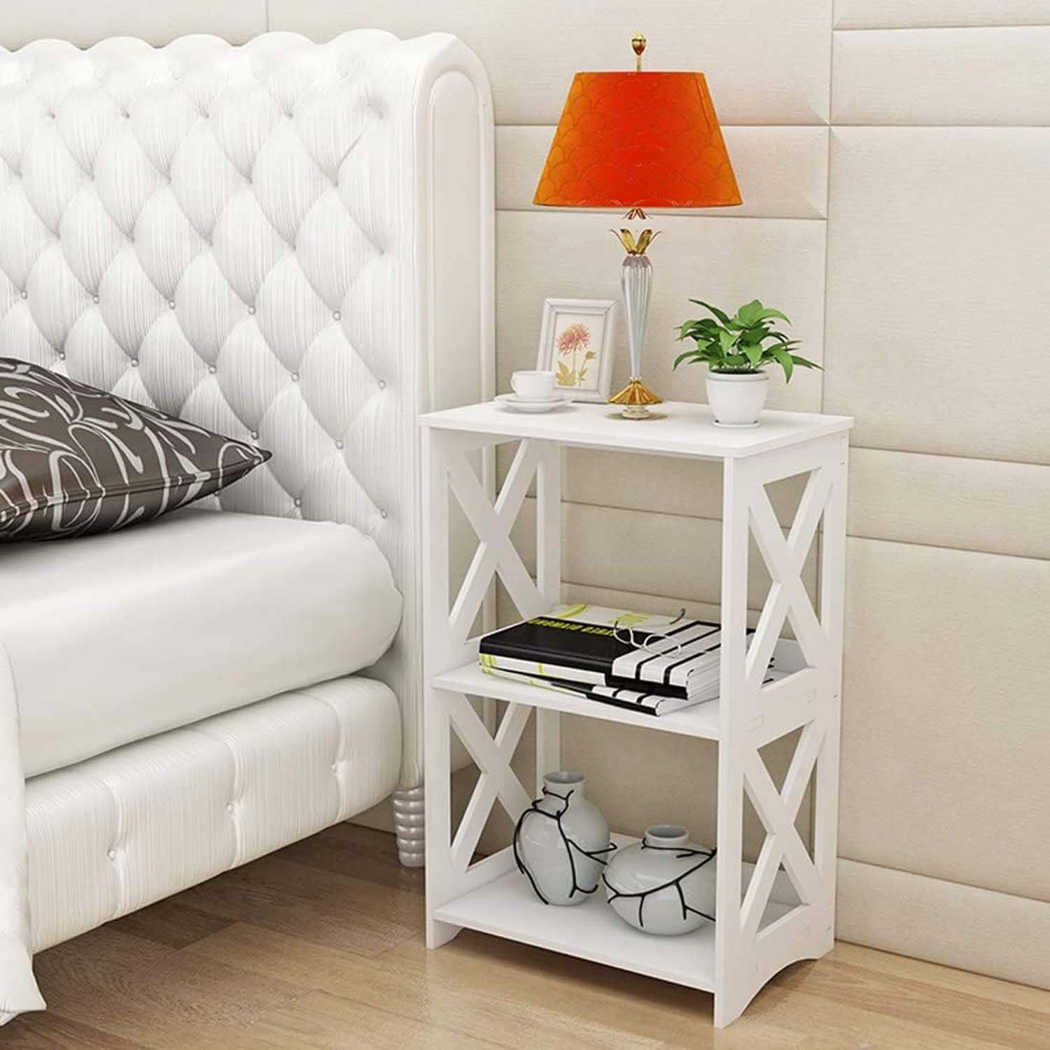 Latitude Run® End Bedside Table 3 Tier - Perfect For Small Spaces ...