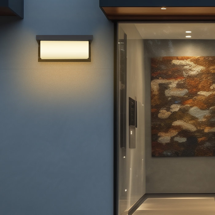 Wrought Studio Chardonnae 30W Aluminum Square/Rectangle LED Outdoor ...