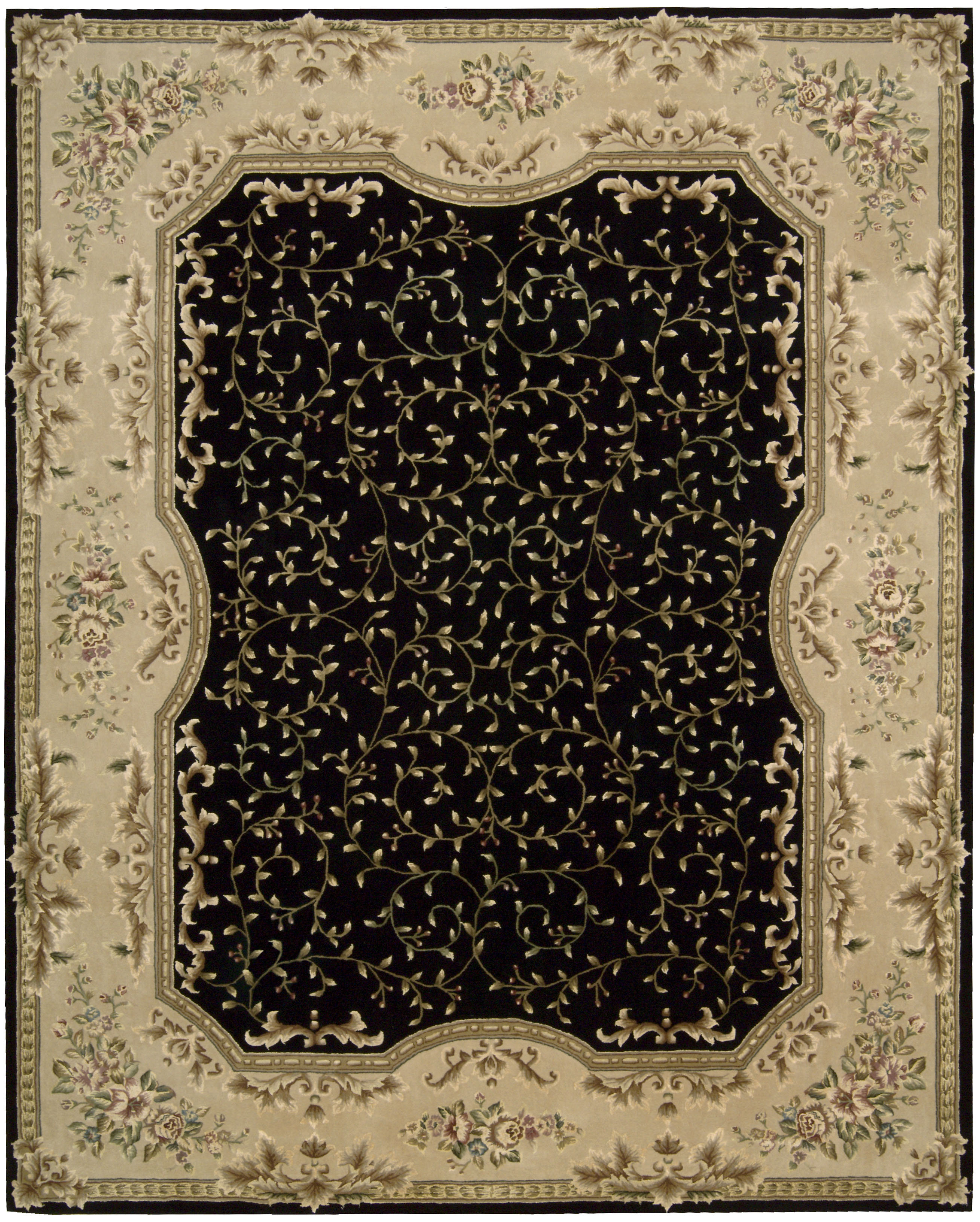 Rosalind Wheeler Lindview Oriental Black Area Rug | Wayfair