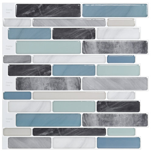 Blue Peel & Stick Backsplash Tile You'll Love | Wayfair