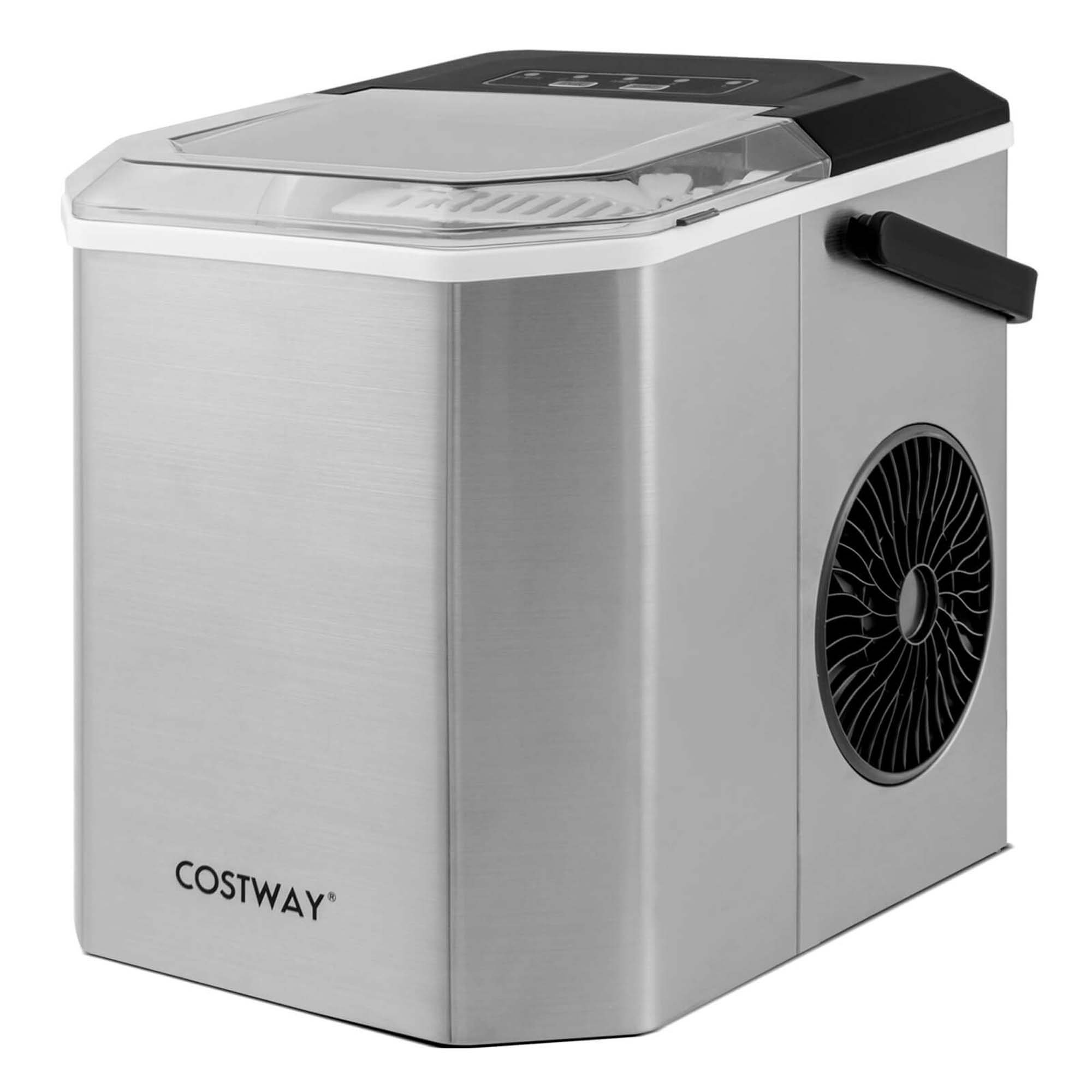 Costway Countertop Ice Maker Portable Ice Making Machine 6-13 Mins 9 ...